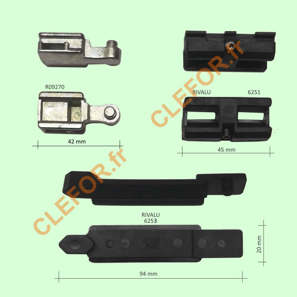 Serrure 3 points Vachette 5000 Trilock à pênes oblongs - Serrures & Clés