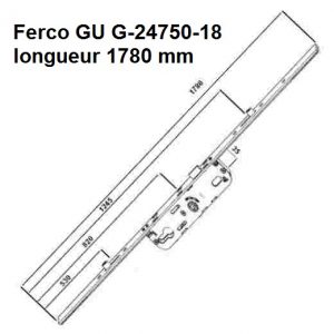 Serrure Ferco GU 6.35 2 galets ajustable haut et bas - Serrures & Clés