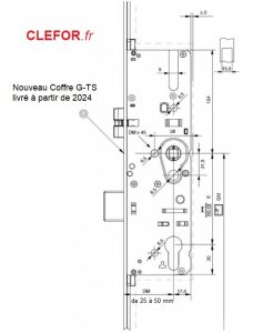 Serrure Maco G-TA G-TS silber VK8 EA 92 4 galets - Serrures & Clés