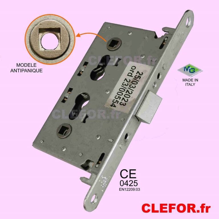 Serrure MG Made in Italy /porte ANTIPANIQUE CE 0425 EN12209 - Serrures ...
